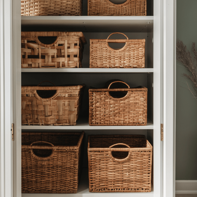 7 Expert Tips to Organize Your Home with Baskets - Free Range Cottage